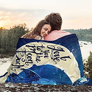 Anime Cartoon Kids Throw Blanket for Couch Sofa All Seasons Lightweight Luxury Soft and Fuzzy Blankets for Boys Girls Adults Gifts (Moon1, 40"x50")