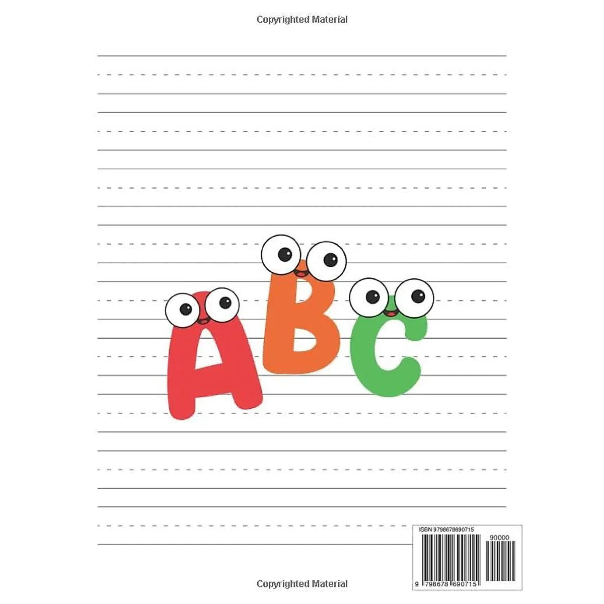 Lined Writing Paper for Preschoolers: 120 Blank Handwriting Practice Paper with Dotted Lines For Students Learning to Write Letters
