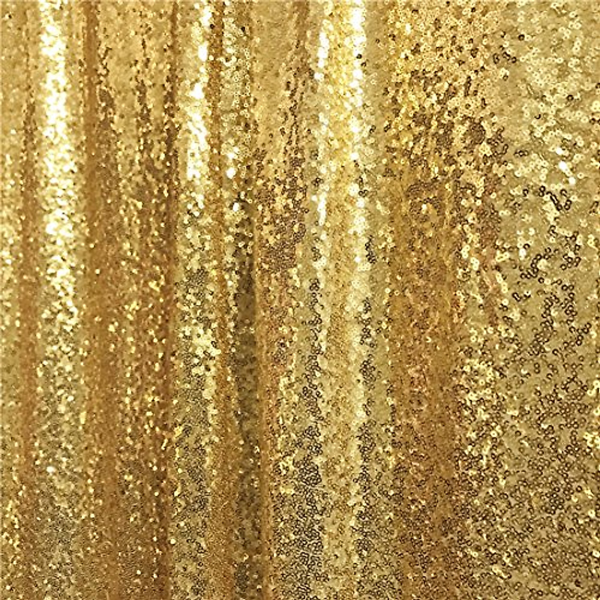 TRLYC Gold Sequin Backdrop Curtain 3x7ft Shiny Gold Curtain Glitter Backdrop for Party Wedding Birthday Graduation Christmas