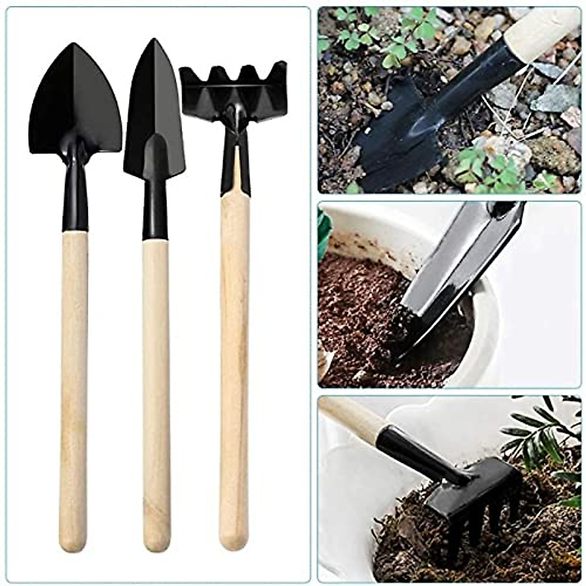 Snow Shovels for Snow Removal Shovel Trimming Tools Succulent 12-Piece Mini Soils Seedling Scissors Set Gardening Transplanter Brush of Potted Patio & Garden