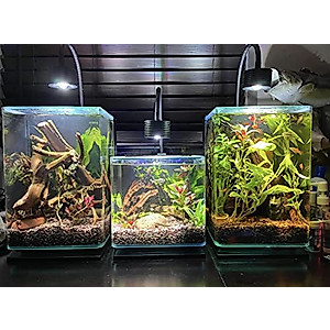 Lominie LED Aquarium Light, 4 Channels Adjustable 6500K Planted Tank Light with Gooseneck for Freshwater Fish Tank Refugium Supports Remote Controller (F20 18W Freshwater)