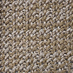 Honeycomb Indoor/Outdoor Raffia Natural Square Toss Pillow with Tassels, Woven Faux Jute Fabric, Recycled Polyester Fill, Weather Resistant, 2 Pack of Decorative Toss Pillows: 17” x 17”