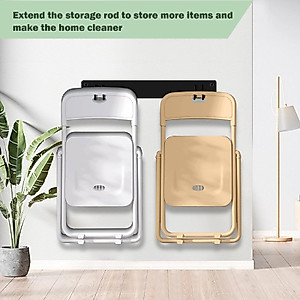 TTzycc Folding Chair Storage Rack for Chair Organization and Garage Wall Mount Storage, Garden Tool Rack Organizer (2 Pack)