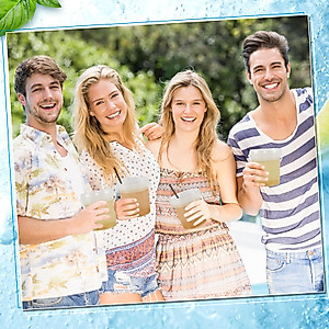 Xowine 20 Pcs 27 Oz Clear Ice Cream Bucket with Lid and Handle, Plastic Ice Cream Tub with Lid