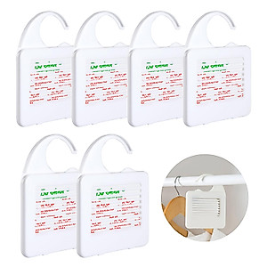 Generic Moth Bar for Closets, Moth Bars Hanging for Closet with Hooks (6 Count), Moth Closet Hanger for Drawers, Suitable for Closets and Drawers, White