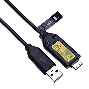 USB Charger & Data Cable for Samsung Digital Camera ST600, ST61, ST65, ST6500, ST67, ST70, ST700, ST71, ST80, ST90, ST91, ST95, ST96 - Replacement for (SUC-3 SUC-5 SUC-7)
