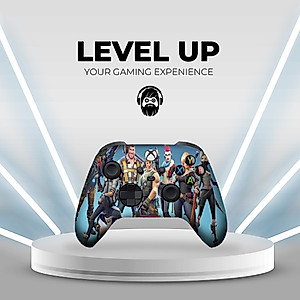 DreamController Fortnight Blue Custom X-box Controller Wireless compatible with X-box One/X-box Series X/S Proudly Customized in USA with Permanent HYDRO-DIP Printing (NOT JUST A SKIN)