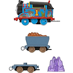 Thomas & Friends Motorized Toy Train Crystal Caves Thomas Battery-Powered Engine with Cargo for Ages 3+ Years