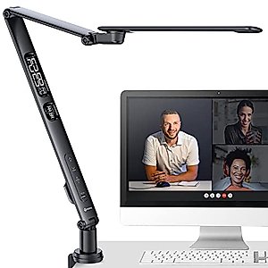 Yeslamp Evo Adjustable LED Desk Lamp, Professional Grade Table Light with 6 Axis Swing Arm, Video Conference Lighting, Architect Desk Lamp, Natural Spectrum Lights for Painting, Reading, Home Office