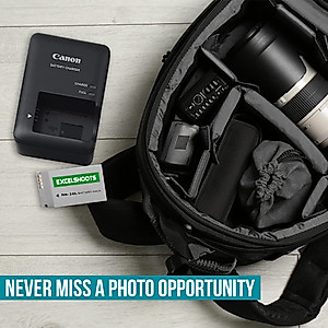 Excelshots CB-2LC Battery Charger + Professional NB-10L Li-ion Battery Pack| Battery Charger| Compatible with Canon PowerShot SX40 HS, SX50 HS, SX60 HS, G1X, G3X, G15, G16, Digital Camera