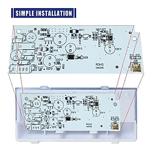 W10515057,W10398007 WPW10515057 AP6022533 PS11755866 LED Light Board Replacement for Whirlpool WRS325FDAM02 Refrigerator