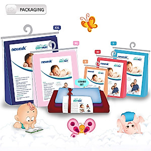 Newnik Cozymat Waterproof, Breathable, Reusable Mat/Underpad/Absorbent Sheets/Mattress Protector (Size: 70 x 100 Centimeter, LEMONGREEN)