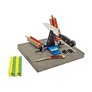 Wicked Edge Knife Sharpener - With Quartz Stone Base