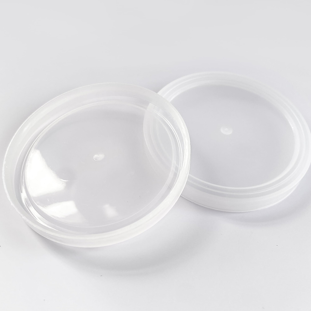 Yogurt Jar Lids for La Fermiere (24pcs) - Plastics Jar Lids for La Fermière Yogurt Jars, 4.9oz La Fermière Lids with Sealing plastic lids