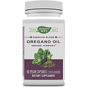 Nature's Way Oregano Oil Premium Blend, Immune Support*, Vegan, 60 Capsules