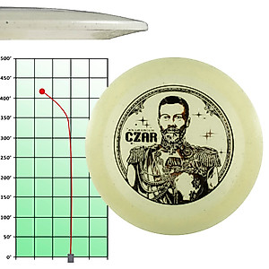 Infinite Discs Czar Metal Flake C-Blend Glow | Disc Golf Distance Driver (173-176 Grams, White)