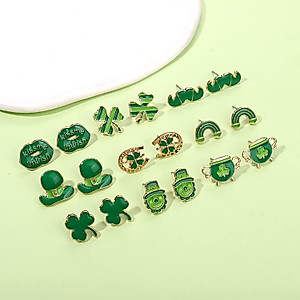 BVGA Holiday Stud Earrings Set for Women Hypoallergenic Enamel Charm Stud Festive Funny Earrings Holiday Earrings Jewelry Gift