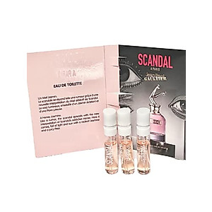 Jean Paul Gaultier A Paris Scandal Women Sample EDT 0.05 fl. oz. / 1.5 ml Vial Spray Mini Perfume Vial Eau De Toilette (Set of 3)