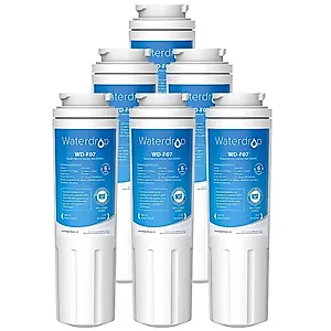 Waterdrop UKF8001 Refrigerator Water Filter 4, Replacement for Whirlpool® EDR4RXD1, EveryDrop® Filter 4, Maytag® UKF8001AXX-750, UKF8001AXX-200, 46-9006, Puriclean II, WF-UKF8001, 6 Filters