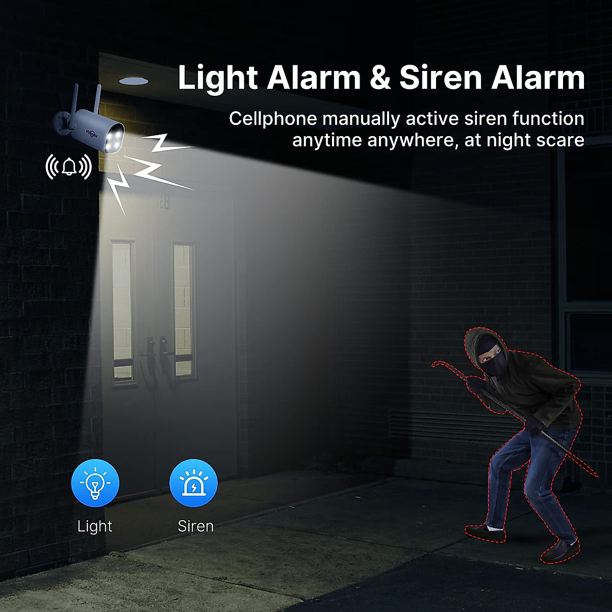 Hiseeu 10CH 4K NVR Wireless Security Camera System Outdoor Indoor, AI Human Detection, 2-Way Audio, 4MP Solar Powered Cameras with Color Night Vision, IP66 Waterproof, 1TB Hard Drive preinstalled