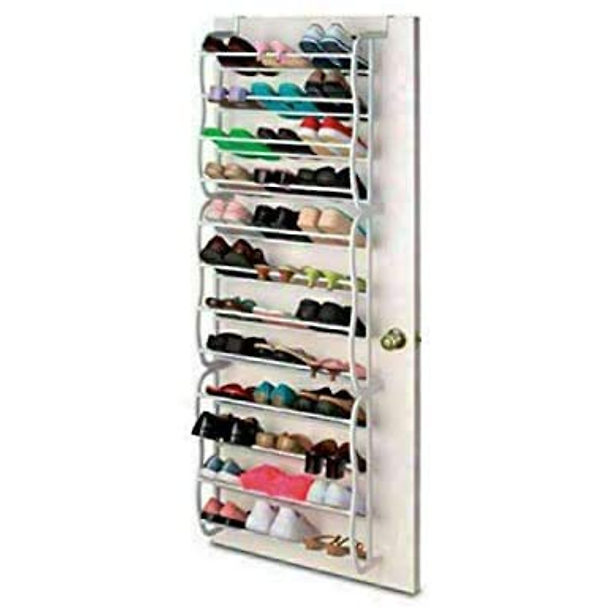 COLIBROX Trade Shop Over-The-Door Shoe Rack 36 Pairs forWall Hanging Closet Organizer Storage Stand
