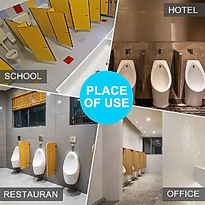 Deuvuo Urinal Screens Deodorizer (15 Pack) | Urinal Cakes Deodorizer 3D Wave Anti-Splash Odor Protection Urinal Mats for Toilets, Bathroom, Office Hotels | Long-lasting fragrance