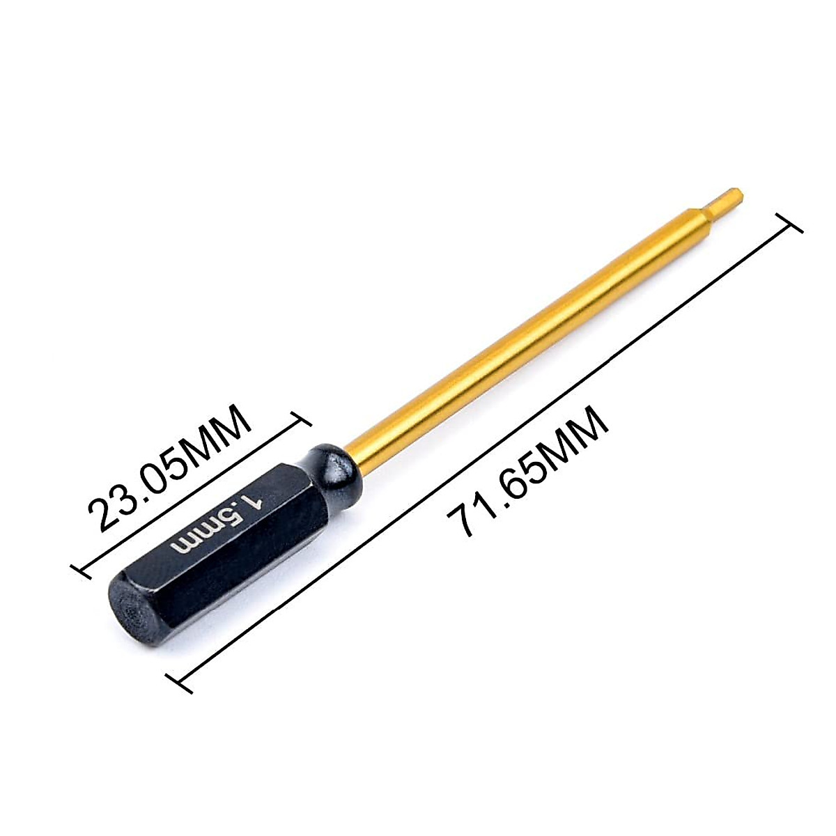 RC Hex Drill Bit 1.5mm 2.0mm 2.5mm 3.0mm Hex Screwdriver Tip RC Hobby Tools Kit for RC Helicopter Model(4PCS)