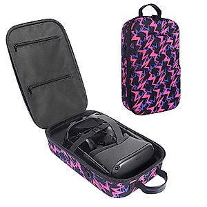 Oriolus Hard Case for Oculus Quest All-in-one VR Gaming Headset and Controllers Accessories Carrying Bag (Red)