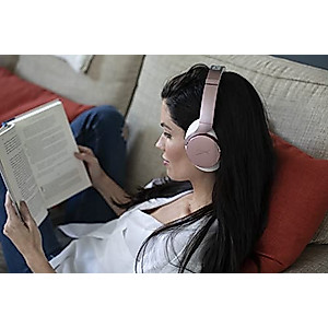 Altec Lansing Comfort Q+ Bluetooth Headphones, Active Noise Cancellation, Comfortable, Quite, Noise Cancelling Headphone, Up to 26 Hours of Playtime, 30 Ft. Wireless Range, Rose Gold