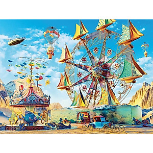 Ravensburger Carnival of Dreams Jigsaw Puzzle -1500 Piece | Intricate Artwork by Vinicius Costa | Unique Softclick Technology Eco-Friendly Materials | Puzzle Size: 32 x 24 inches