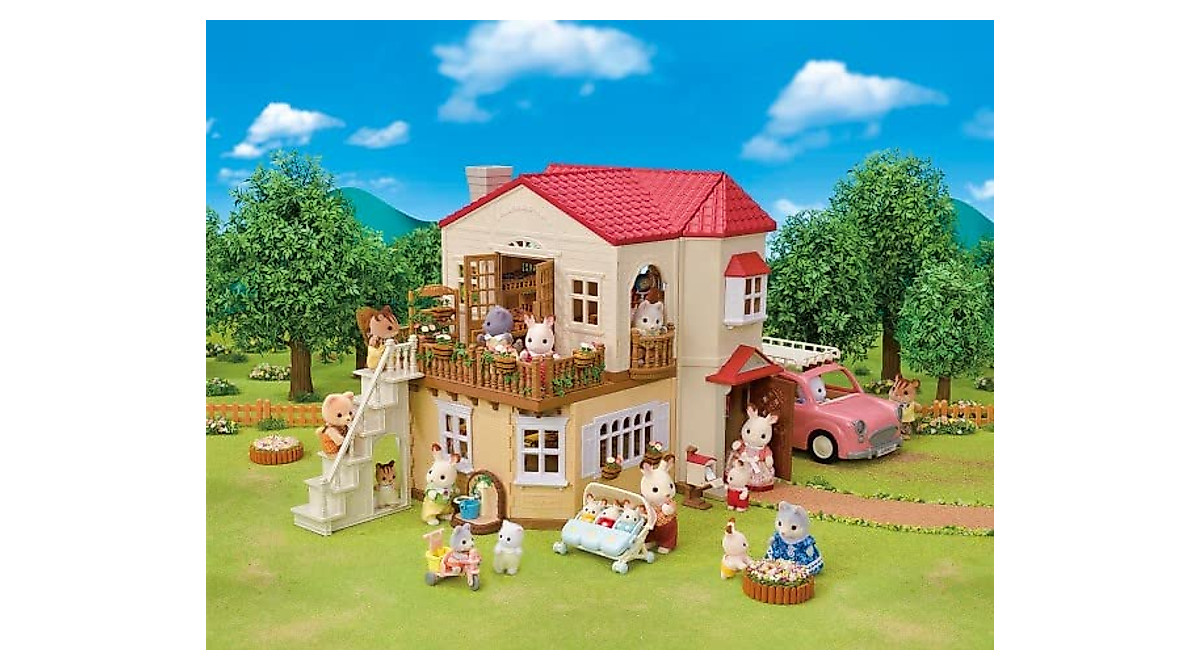 Red Roof Country Home Gift Set - Calico Critters Toy for Kids