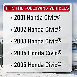 Replacement Electric Fuel Pump - Compatible with Honda Civic 2001-2005 1.3L, 1.7L, 2.0L - Replaces Part 17045-S5A-A00, E8566M, SP8011M, P76528M, 17045-S5A-A31, 17045-S5A-A30 - Gas and Hybrid Models