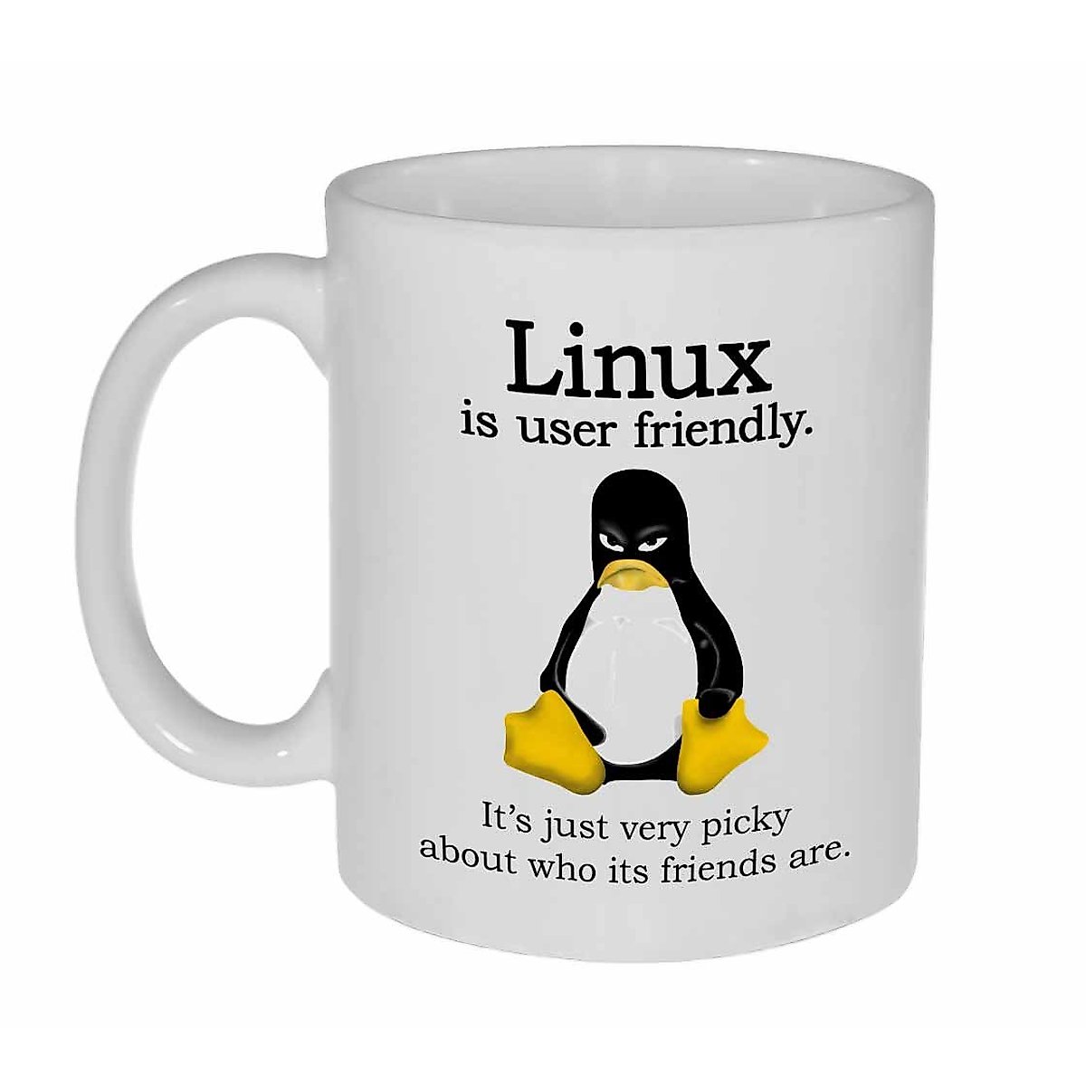 Neurons Not Included Funny Linux Coffee or Tea Mug -Linux Is User Friendly - Geek Mug - Office Mug