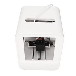 3D Printer, White High, Portable Intelligent APP Control, Small 3D Printer for Beginners (US Plug)