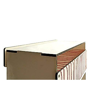 Small wooden modern sideboard storage cabinet for living room Many available colors as poplar Made of plywood Unique hallway sideboards Design by italian designer Laser cut wood and handmade