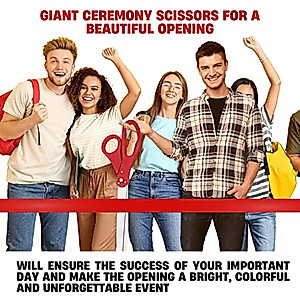 25" Giant Scissors for Ribbon Cutting Ceremony Ribbon Cutting Scissors for Special Events Inaugurations and Ceremonies