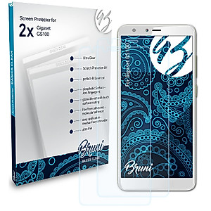 Bruni Screen Protector compatible with Gigaset GS100 Protector Film, crystal clear Protective Film (2X)