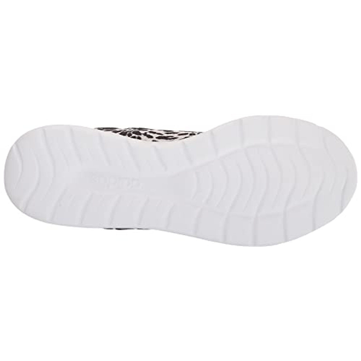 adidas Women's Casual Running Shoe, Wonder White/Black/Golden Beige, 8