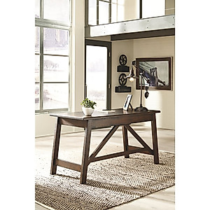 Signature Design by Ashley Baldridge Rustic Home Office Desk, Distressed Brown