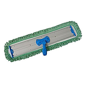 Real Clean 24 Inch Green Fringe Microfiber Dust Mop Pads (Pack of 2)