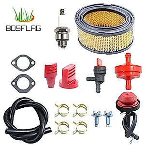 BOSFLAG 632334 Carburetor Replaces Tecumseh 632110, 632111, 632370, 632536, 640105, 632334A, 632370A, John Deere AM108405, AM100246 for Tecumseh HM100, HM80, HM70, OH358SA, OHSK110, HSSK50 Engines