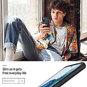 TORRAS Shockproof Samsung Galaxy S20 FE 5G Case - Military Drop Protection, Silky Touch, Translucent Matte, Mystic Black