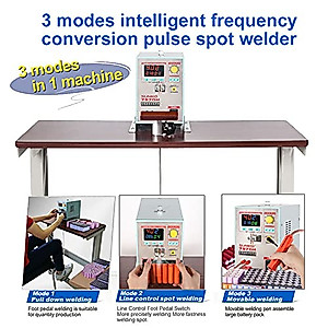 797DH Battery Spot Welder Welding Machine for Lithium Batteries,Pulse Spot Welder 0.35mm Battery Spot Welder with Soldering Functio,110V-220V