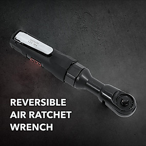 M7 NE-321 3/8-inch Pneumatic Ratchet Wrench, Compact and Lightweight 3/8 Torque Wrench for Auto Repair, Mechanic Tool with 69 ft-lb Maximum Reverse Torque, Ergonomic Air Tool with High Performance