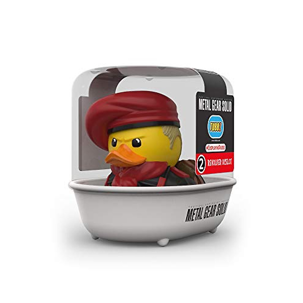 TUBBZ Metal Gear Solid Revolver Ocelot Collectible Rubber Duck Vinyl Figure - Official Metal Gear Solid Merchandise - PC & Video Games