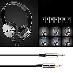 Audio Replacement cable Compatible for Sol Republic Master Tracks HD,Tracks HD2,Sol Republic V10 V12,Sol Republic X3 Headphones, in-line Mic Control Headphone Cord Works on iOS/Android/Xiaomi(4.6ft)