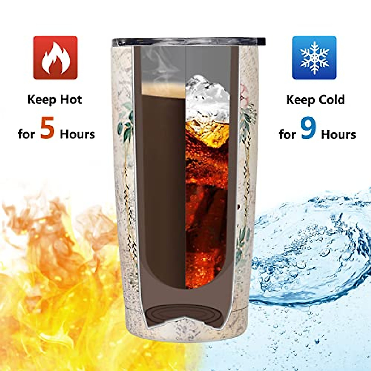 Futtumy Gifts for Grandma - Grandma Christmas Mothers Day Gifts from Grandchildren - Best Nana Ever Travel Tumbler - Best Grandma Mom Nana Gigi Gifts for Birthday - Grandma Bear Insulated Tumbler 20Oz