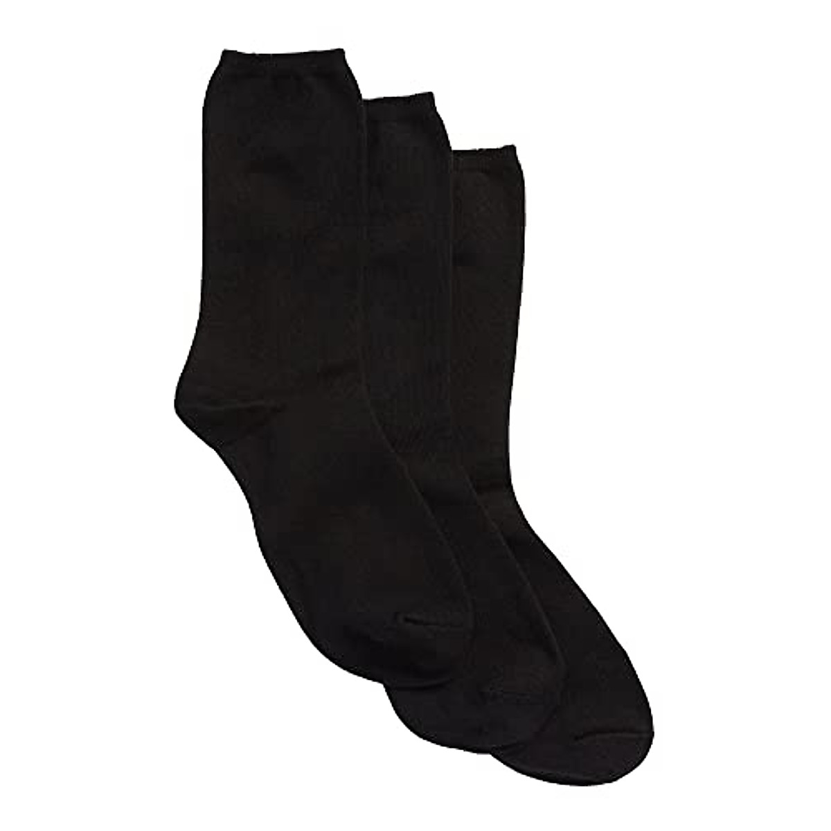 GAP Women's Crew Socks, Multi-Pack Adult Socks, Soft & Stretchy, Comfortable, Black, One Size