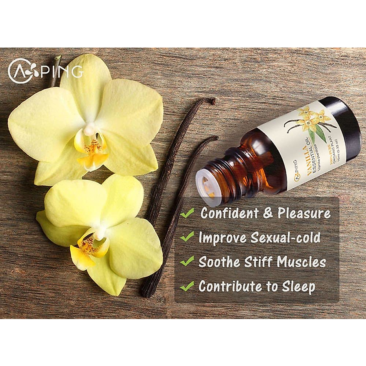 Rose & Vanilla Essential Oils - 100% Pure Organic Natural Plant Oils for Diffuser, Aroma, Spa, Massage, Yoga, Perfume, 2x10ML