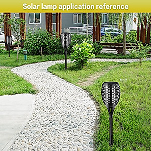 Aityvert Solar Lights, 43" Flickering Flames Torch Lights Outdoor Waterproof Landscape Decoration Lighting Dusk to Dawn Auto On/Off Security Flame Lights for Yard Garden Pathway Driveway (1 Pack)